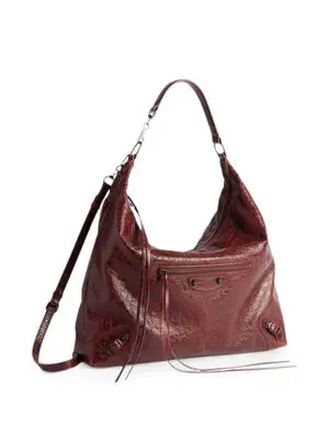 Balenciaga Le City Leather Hobo Bag