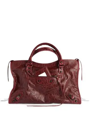 Balenciaga Le City Medium Leather Handbag - Multicolor