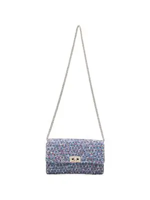 Valentino Garavani Rockstud Spike Tweed Shoulder Bag - Multicolor