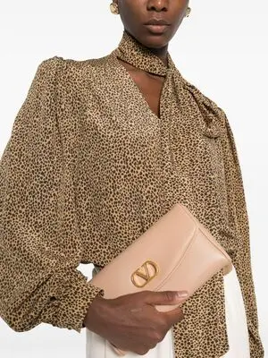 Valentino Garavani Devain Small Leather Shoulder Bag