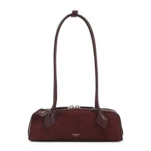 Alaïa Alaïa Teckel Small Suede Shoulder Bag Women Red