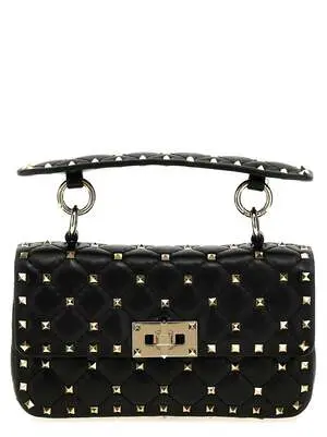 Valentino Garavani Rockstud Spike' Handbag - Black