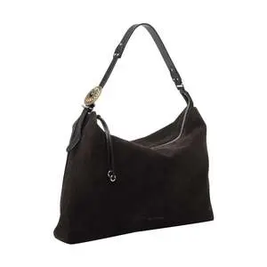 Etro Large Suede Rosette Shoulder Bag