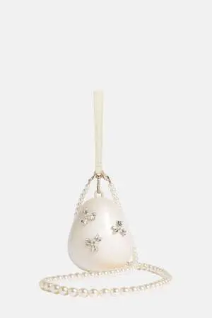 Simone Rocha Pearl Crossbody Micro Egg Bag With Emb - Multicolor