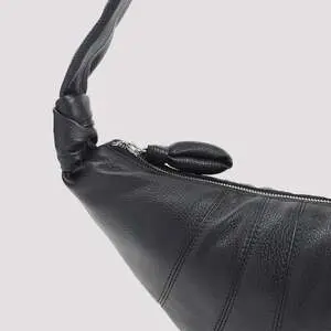 LEMAIRE Medium Croissant Shoulder Bag - Black