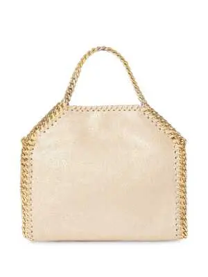 Stella McCartney Falabella Tote Bag With Chain Trim - Silver