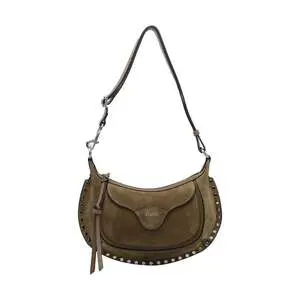 Isabel Marant Étoile Oskan Moon Suede Shoulder Bag - Brown