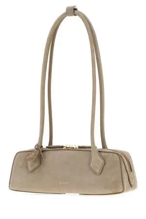 Alaïa Dove Grey Nabuk Teckel Shoulder Bag