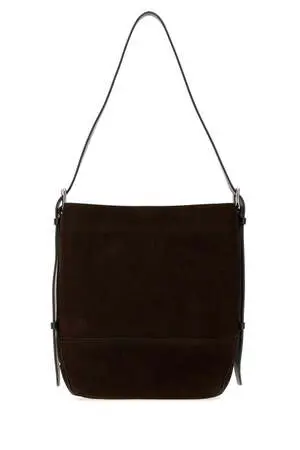 LEMAIRE Dark Suede Shopping Bag - Brown