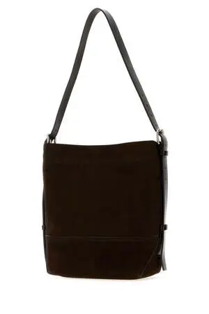LEMAIRE Dark Suede Shopping Bag