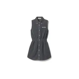 Miu Miu Fleece Dress - Grey