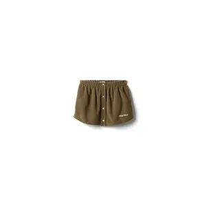 Miu Miu Fleece Miniskirt - Olive Green