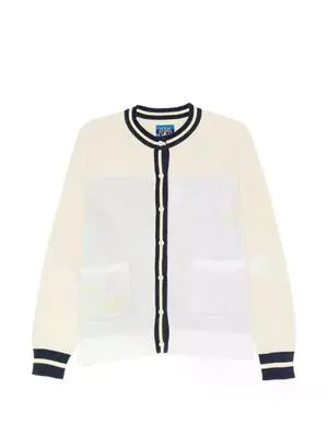 AGNES B. Star Cardigan - Neutrals