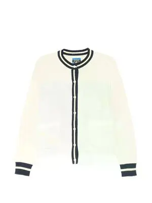AGNES B. Star Cardigan - Neutrals