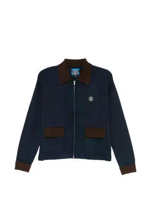 AGNES B. Sweater Bedale Cardigan - Blue