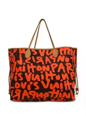 LOUIS VUITTON 2009 Gm Monogram Graffiti Neverfull Tote Bag