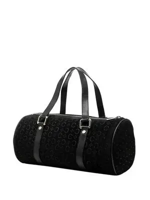 Celine 2000 C Macadam Suede Handbag