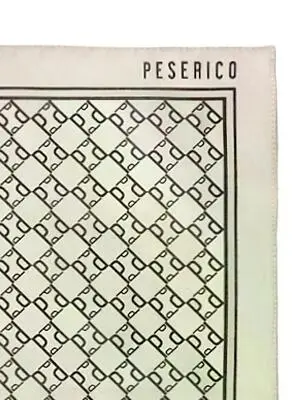 Peserico Monogram-print Pocket Square - Neutrals