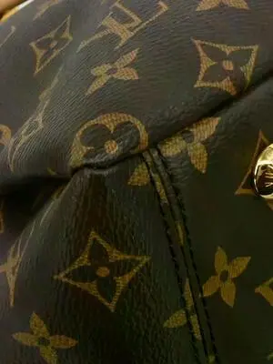 LOUIS VUITTON 2014 Monogram Pallas Tote Bag - Brown