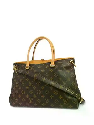 LOUIS VUITTON 2014 Monogram Pallas Tote Bag - Brown