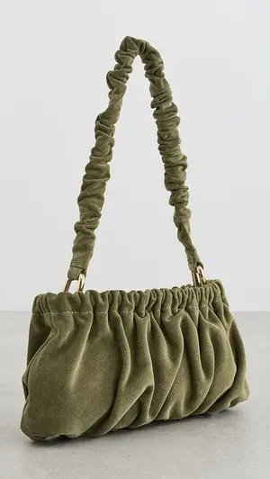 Marni Ruffle Clutch Bag - Thyme