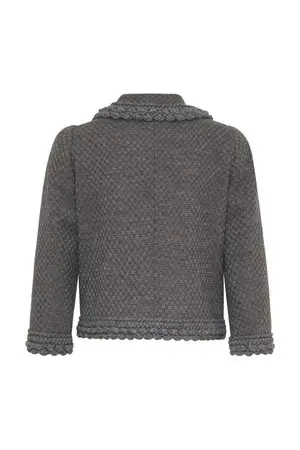 MAISON COMMON Jersey Jacket With Knitted Trim