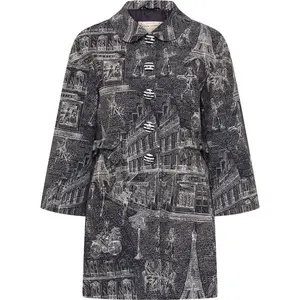 MAISON COMMON Long Jacquard Jacket With Bows