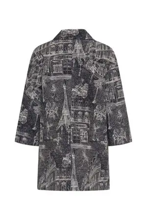 MAISON COMMON Long Jacquard Jacket With Bows