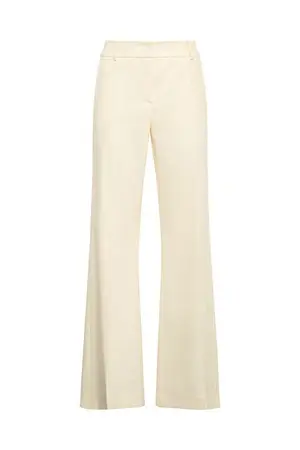 MAISON COMMON Wool Twill Bootleg Pants - Ecru
