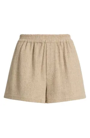 ROWING BLAZERS Herringbone Wool Blend Shorts