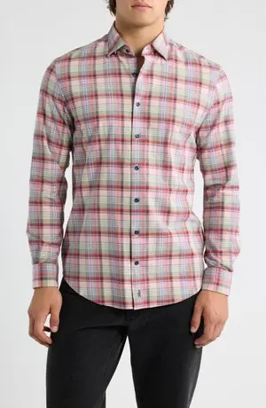 Johnnie-o Rover Plaid Long Sleeve Button-up Shirt - Cabo