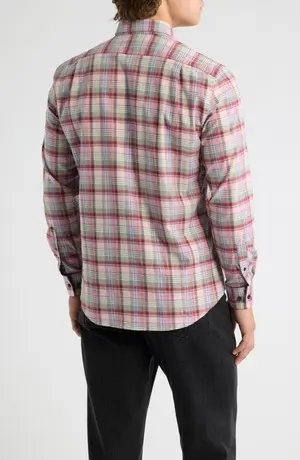 Johnnie-o Rover Plaid Long Sleeve Button-up Shirt