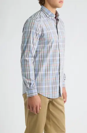 Johnnie-o Potomac Plaid Long Sleeve Button Down Shirt