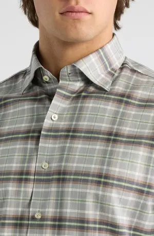 Johnnie-o Lone Cypress Plaid Long Sleeve Button-up Shirt