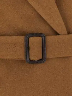 Tagliatore Beige Fabric Coat For - Cream