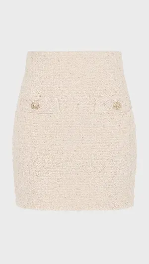 Balmain Tweed Knit Skirt