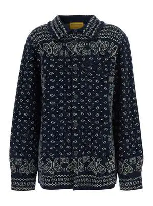 Guest In Residence Long Sleeve Shirt With Flaps In Blue