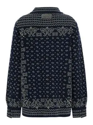 Guest In Residence Long Sleeve Shirt With Flaps In Blue