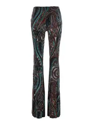 Etro High-waisted Devorè Pants With Pockets