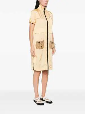 Marni Zip-front Dress With Drawstring Waist