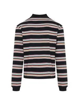 Marni Striped Long-sleeve Polo Shirt