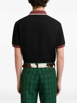 Marni Piqué Polo Shirt With Contrasting Trim