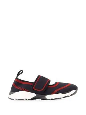 Marni Sneakers With Hook-and-loop Strap And Contrast Stitching - Black