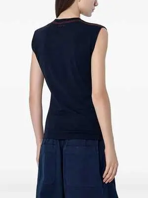 Marni Sleeveless Tank Top With Cut-outs