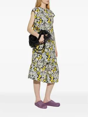 Marni Floral Print Pleated Skirt - Multicolor