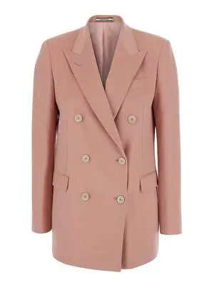 Tagliatore Jacket Essential In Cashmere For - Pink