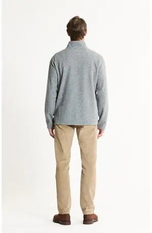 JACHS Wool Blend Knit Quarter Zip - Grey
