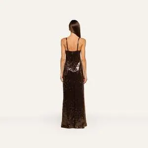 L'Agence Sayla Sequin Gown - Dark Java Sequins
