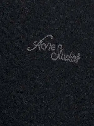 Acne Studios Sweater With Round Neck And Long Sleeves In Cotton For