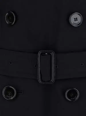 Burberry Trench With Detachable Detail In Black